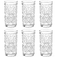 Amazon.com | Bekith 6 Pack 12 oz Romantic Water Glasses, Premium ...