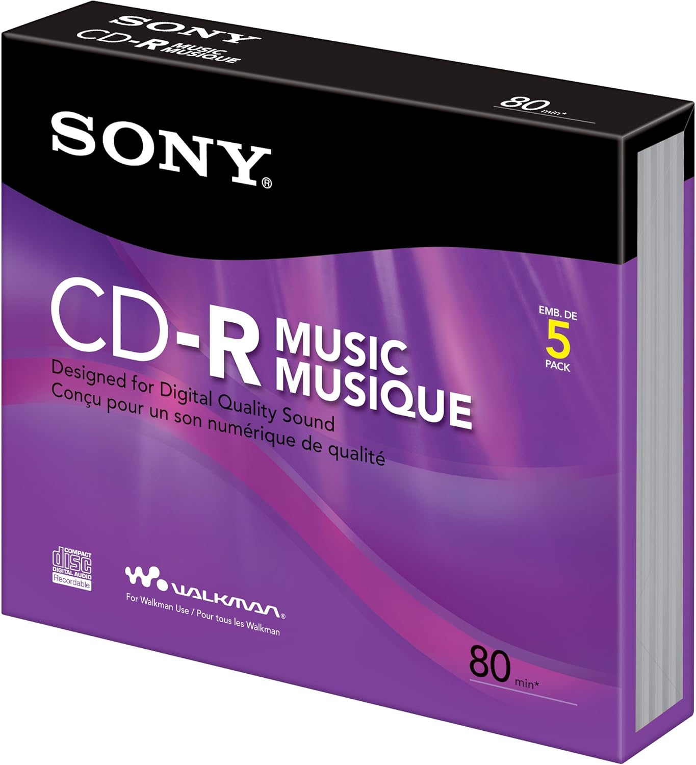 Amazon.com: Sony CD-R Music Slim Jewel (5 Pack): Home Audio & Theater