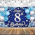 Amazon.com: KatchOn Blue Happy Birthday Banner - 72x44 Inch, Xtralarge ...