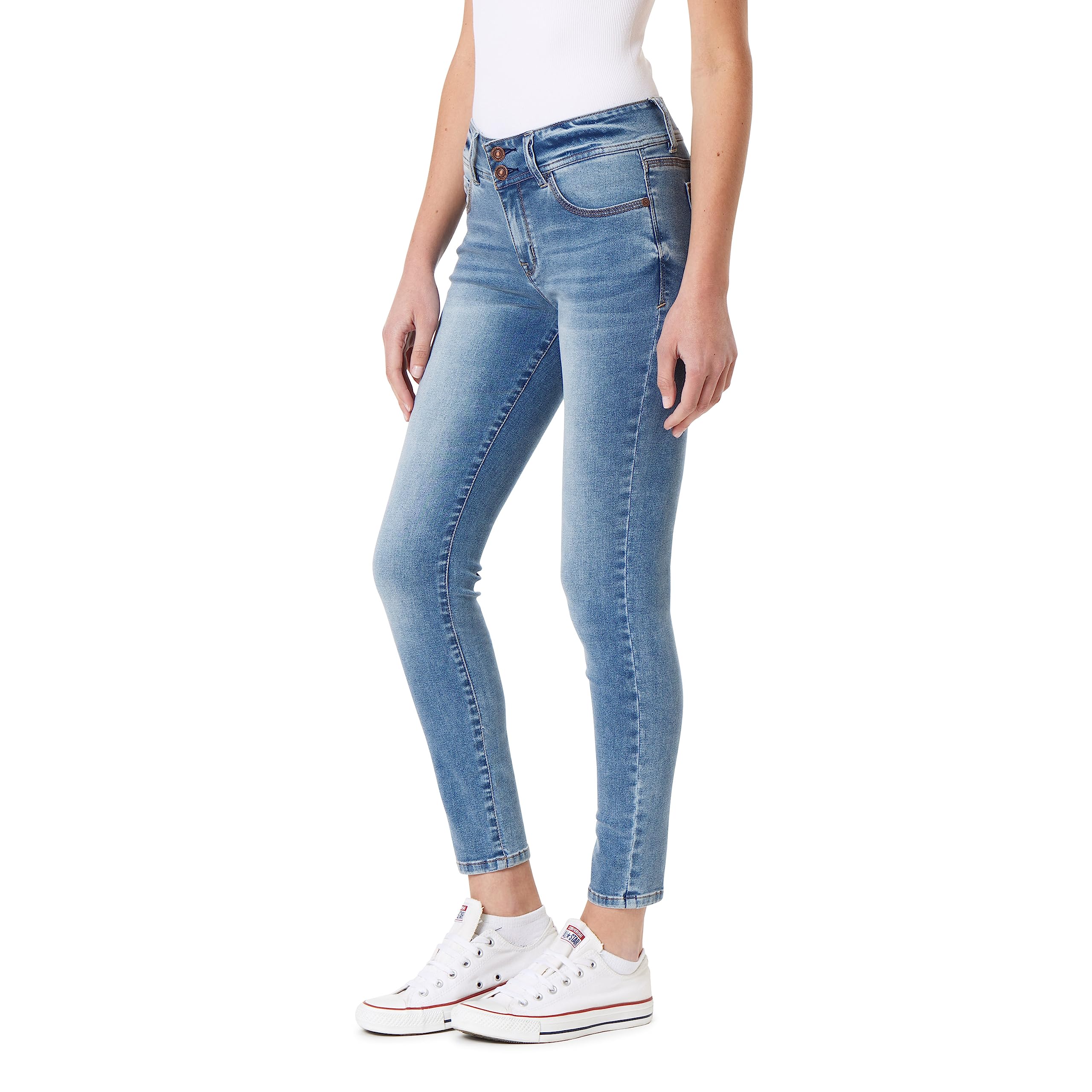 WallFlower Women's Ultra Skinny Mid-Rise Insta Soft Juniors Jeans ...