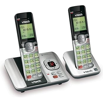 VTech DS6771-3 DECT 6.0 Expandable Cordless Phone with Connect to Cell ...