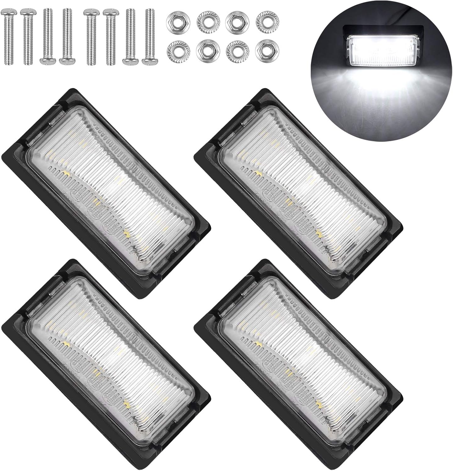 Side Lights Justech 4PCs 6LEDs Side Marker Light LED Position Side ...