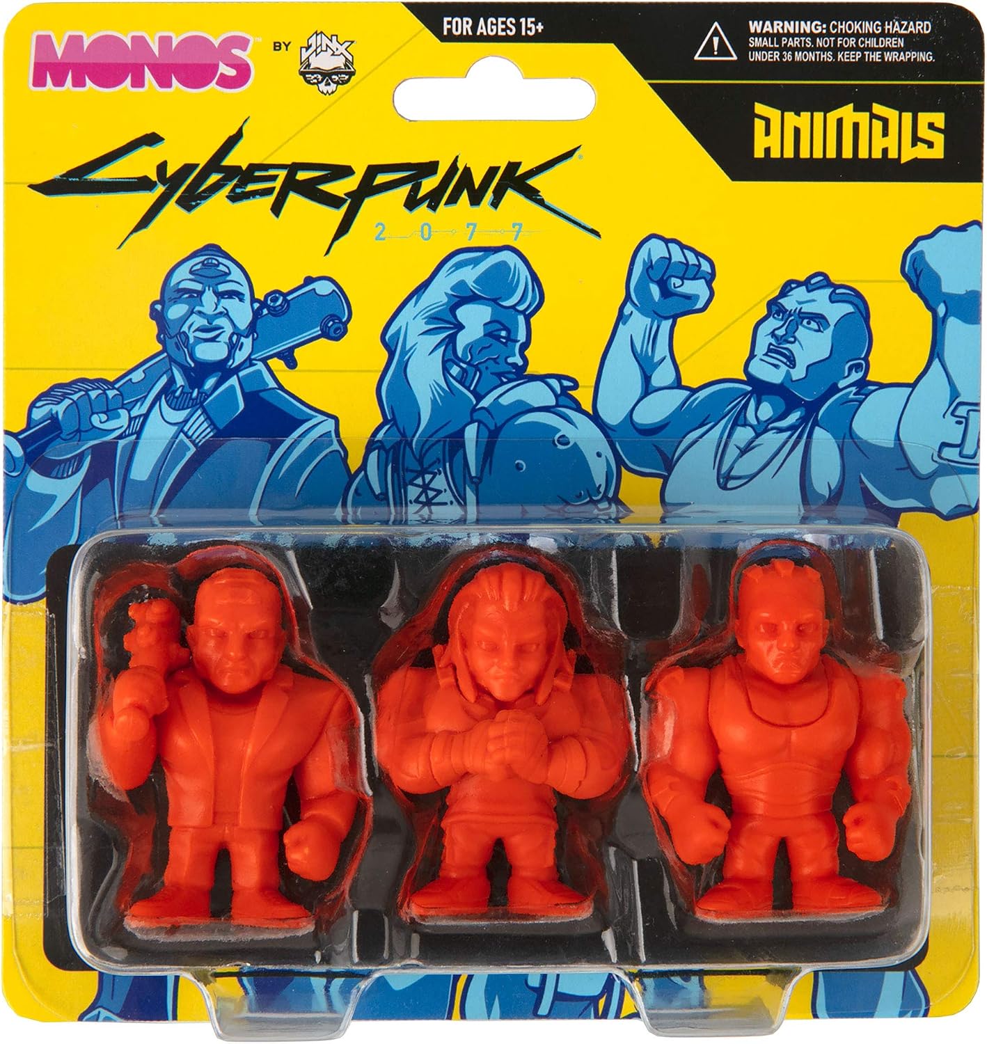 JINX 10630 Cyberpunk 2077 Monos Animals Set Series 1 Figures – BigaMart