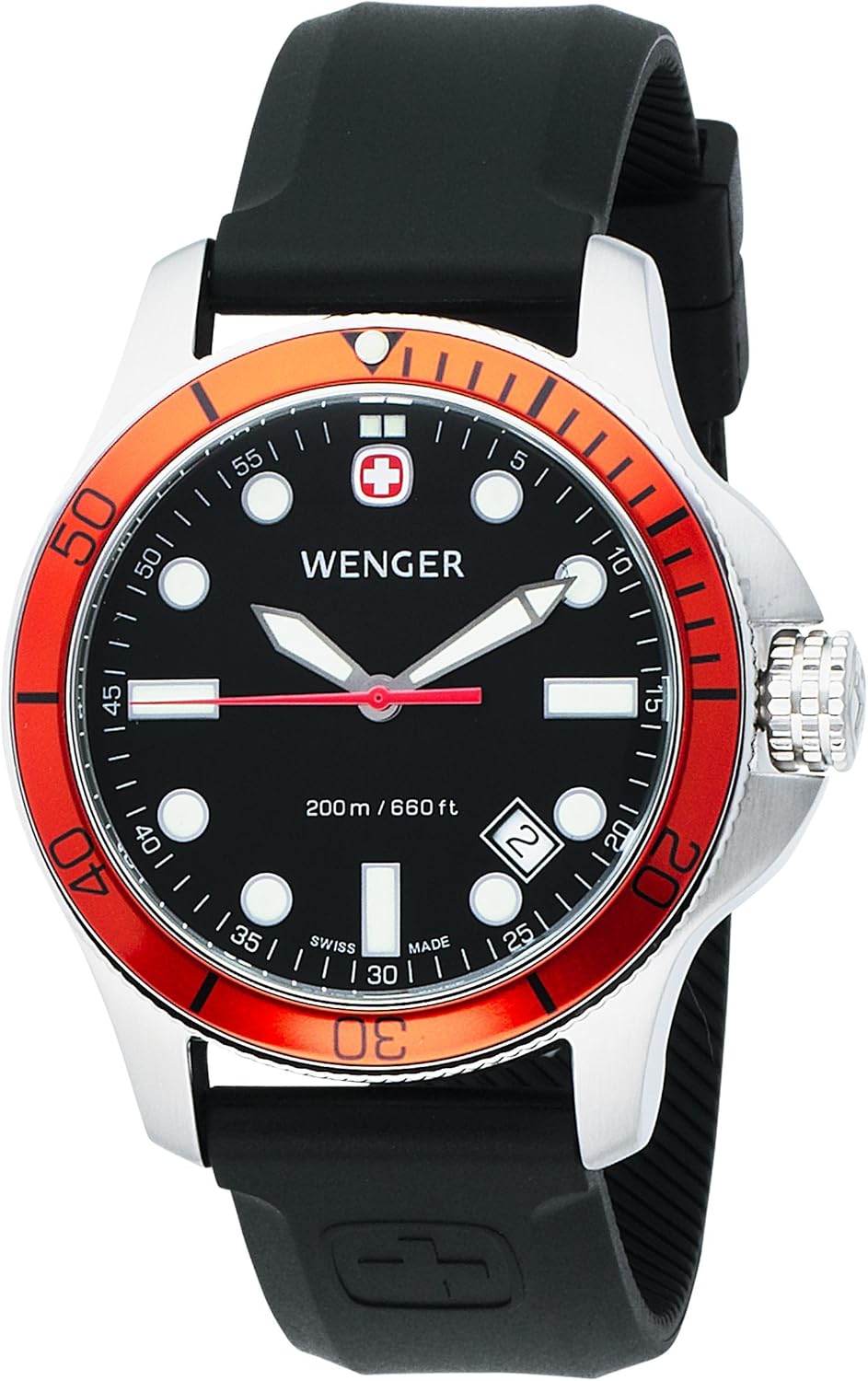 Wenger 'Battalion' Diver 200M - Reloj de Caballero de Cuarzo, Correa de ...