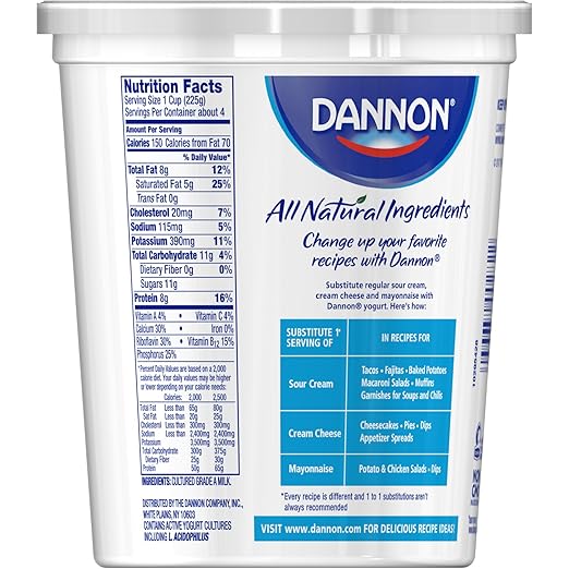 Dannon Yogurt Nutritional Information – Besto Blog