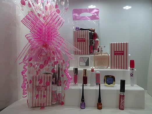 Perfume & Make Up Gift Hamper, 10pc Set Gift Wrapped Gift Hamper ...