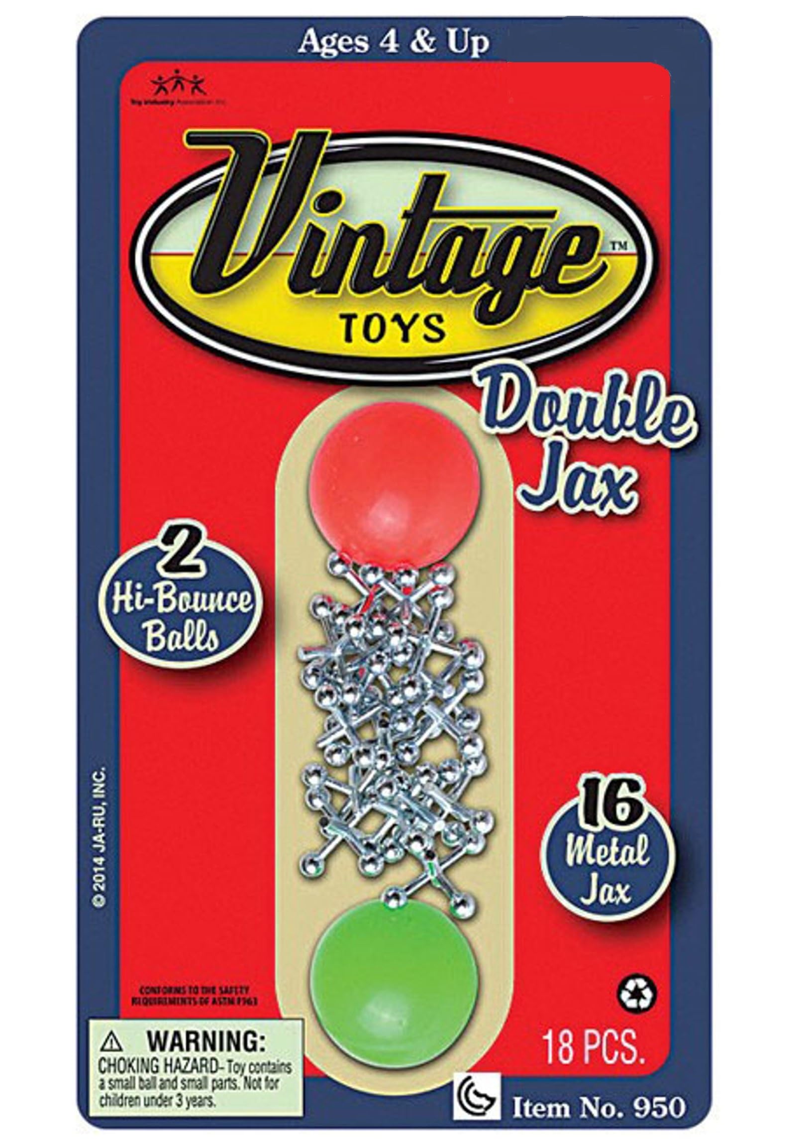 Mua JA-RU Vintage Metal Jacks Game Set/Two Bouncy Balls.(1 Pack) Mini ...