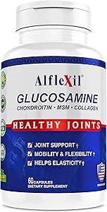 Amazon.com: Alflexil Premium Glucosamine & Chondroitin Nutritional ...