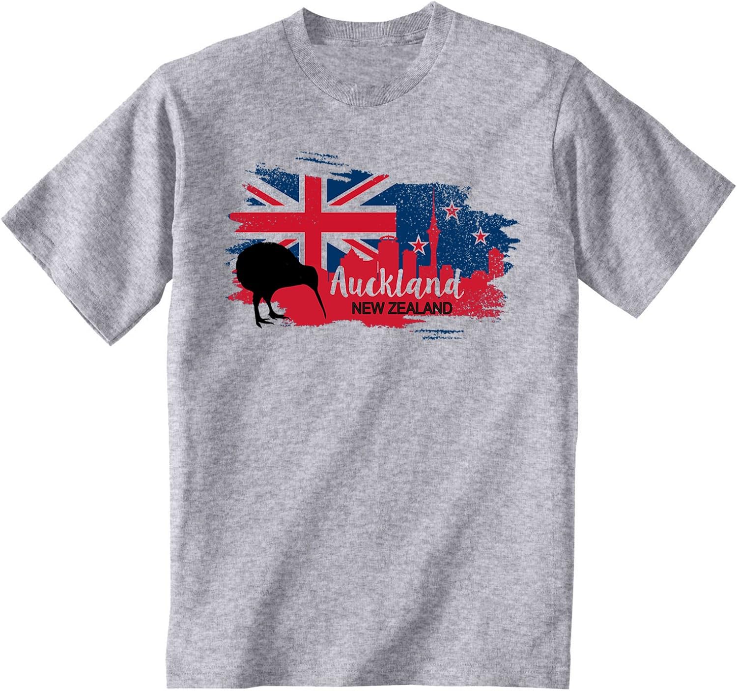 teesquare1st Men's Auckland New Zealand Grey T-Shirt: Amazon.fr ...