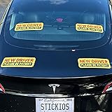 Amazon.com - Stickios Student Driver Stickers (Non-Magnetic ...