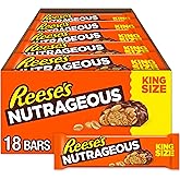 Amazon.com : REESE'S Crunchy Peanut Peanut Butter and Peanuts King Size, Candy Bars, 3.2 oz (18 ...