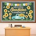 Amazon.com : ZOIIWA Sunflower Bulletin Board Decorations Spring Summer ...