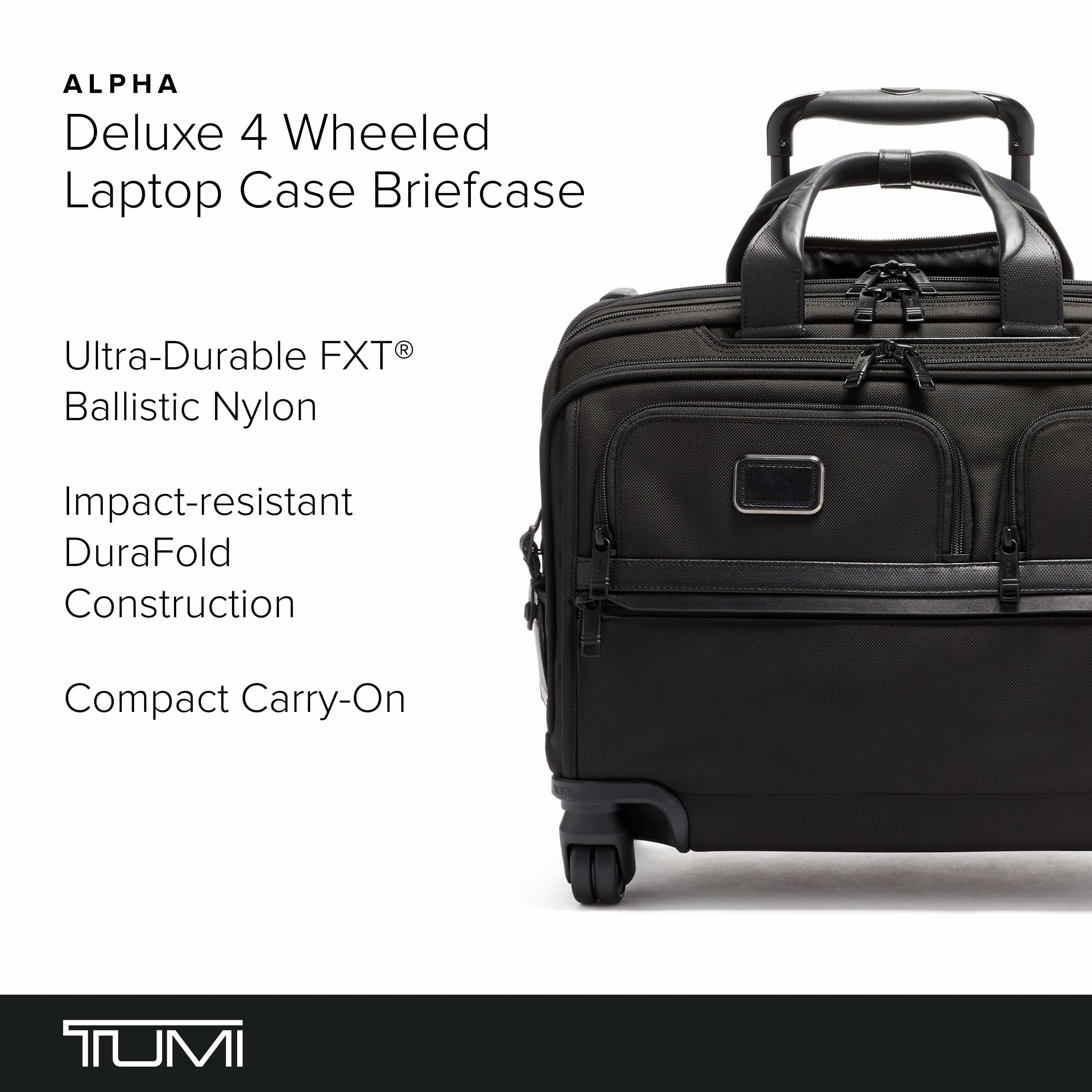 Mua TUMI Alpha Deluxe 4 Wheeled Laptop Case Brief - Laptop Bag with ...