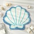 Amazon.com: YRXRUS Seashells Bathroom Rug, White Bathroom Rugs, Ocean ...