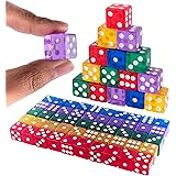 Amazon.com: Assorted Colorful Dice in White, Red, Green for Board Games ...