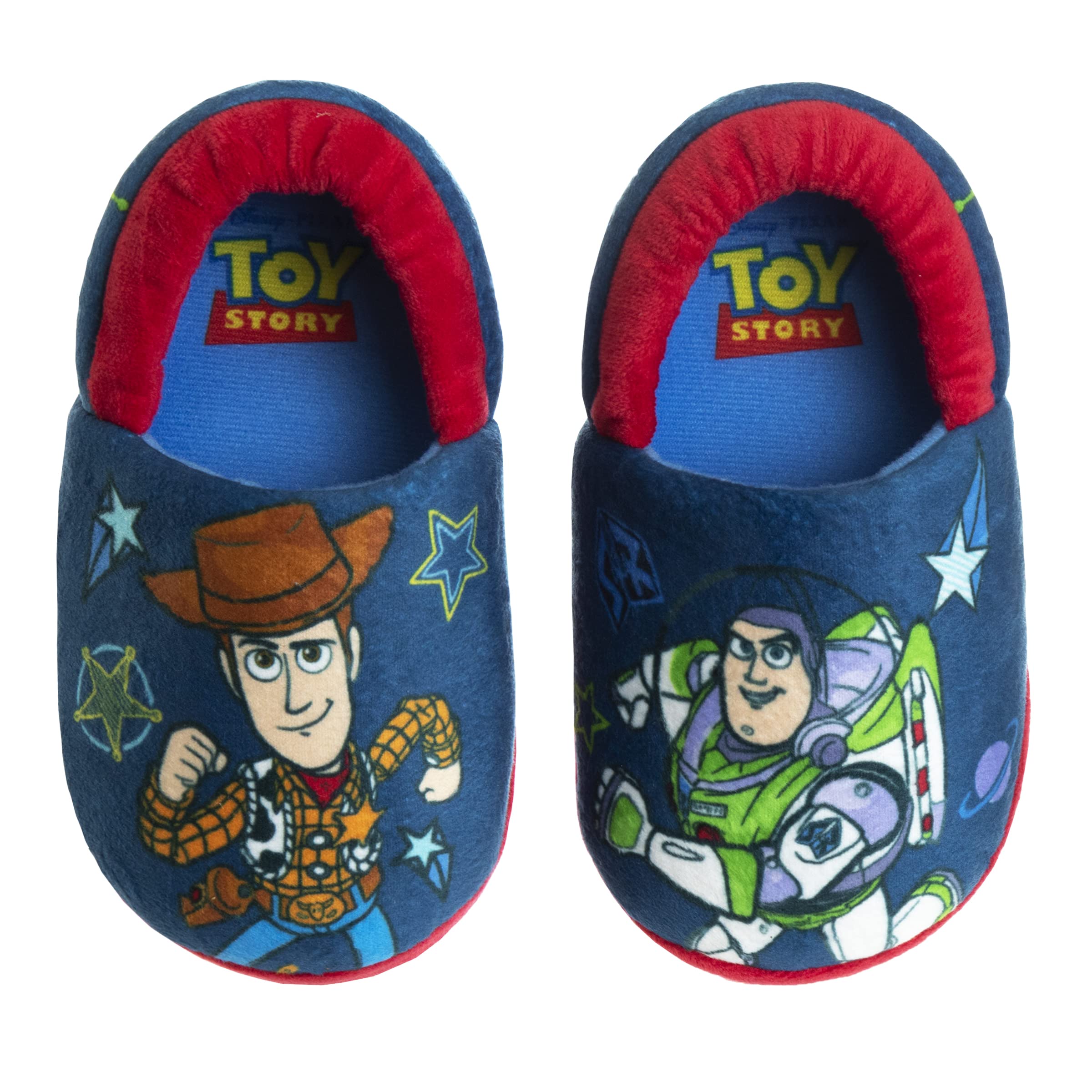 Disney Toy Story Slippers - Buzz Lightyear and Sheriff Woody Fuzzy PJ ...