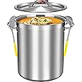 Amazon.com: Large Stock Pot with Lid - 40 Quart Stainless Steel ...