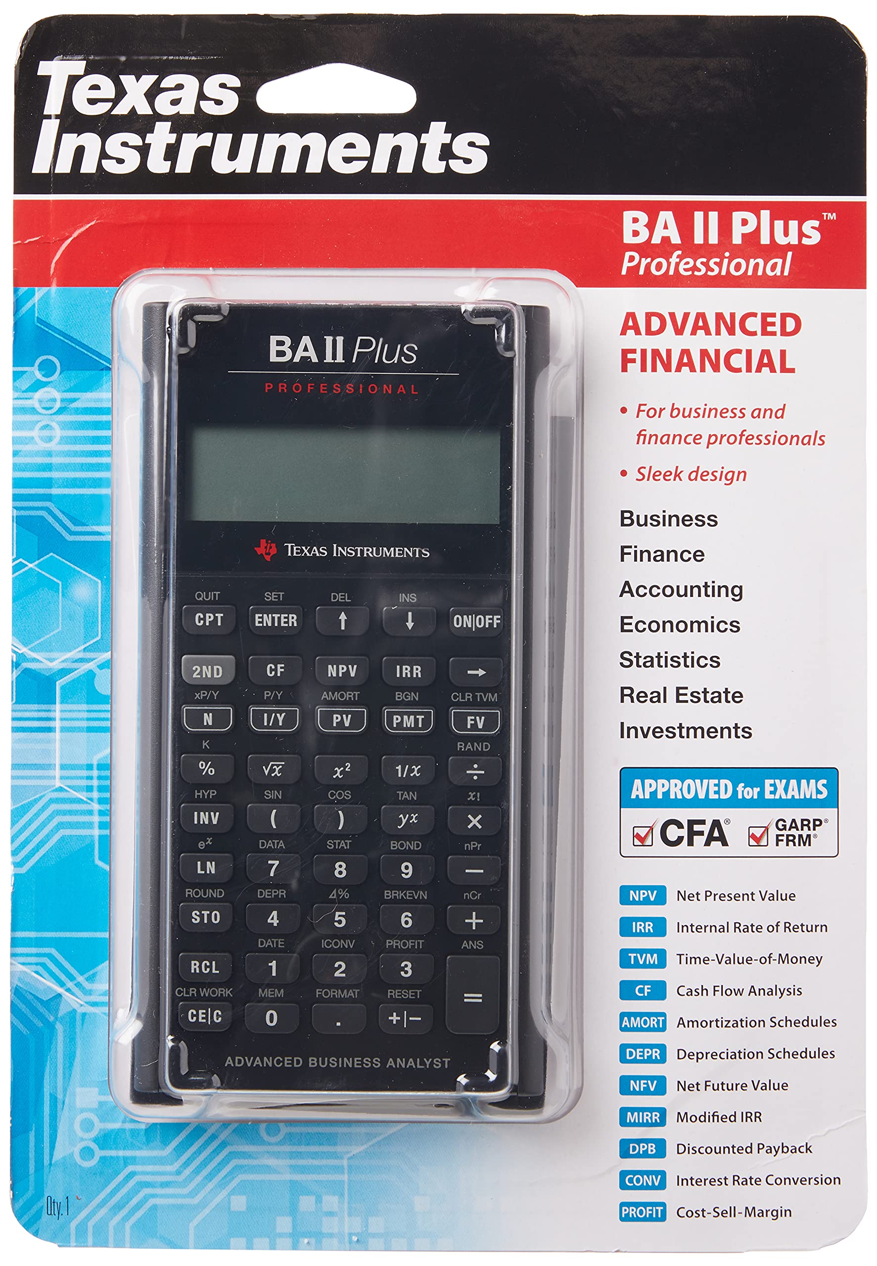 Texas Instruments BA II Plus Professional Financial Calculator Buy 