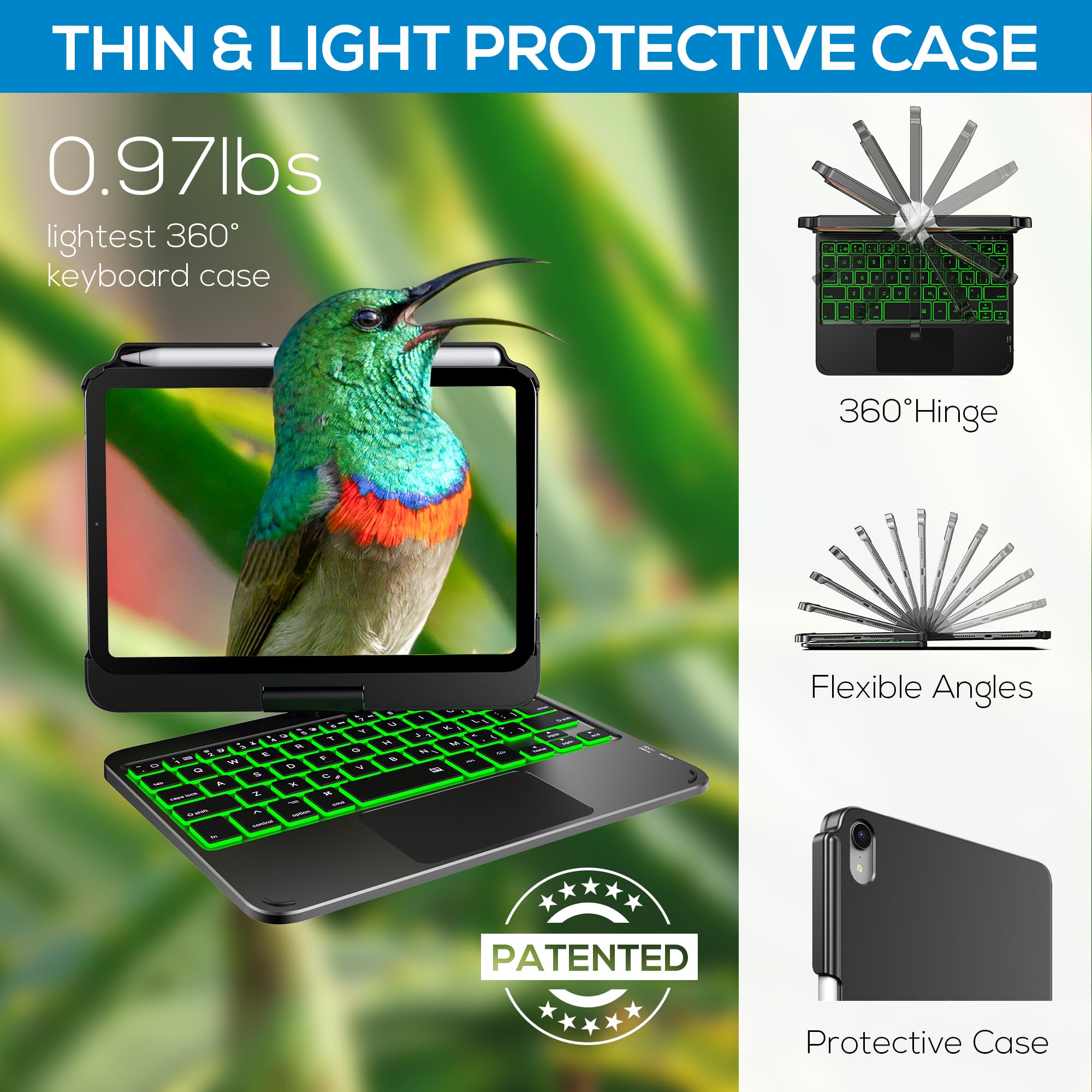 Mua typecase Keyboard Case for iPad Mini 6 - Trackpad - Wireless Case ...
