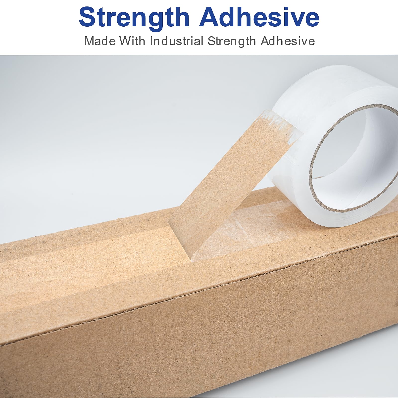 Clear Packing Tape, 12 Rolls Shipping Tape, 2.7mil Packaging Tape, 1.88 ...