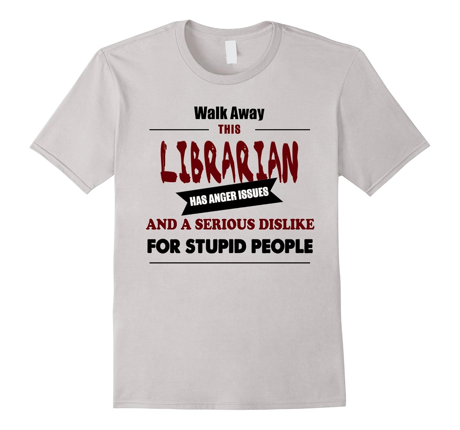 Angry librarian Tshirt Library and reading books tee shirt-CD – Canditee