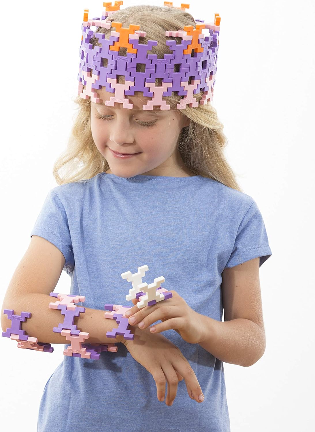 Interlocking – Maxi Pink, 100 pieces, Single building brick, Game for ...