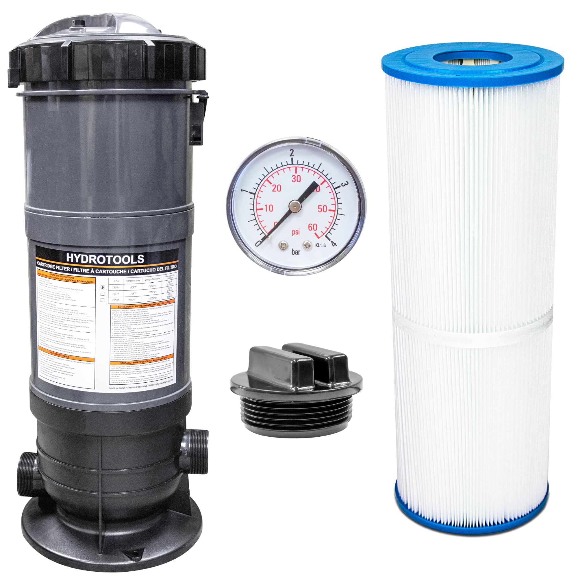 Mua Swimline HYDROTOOLS Sure-Flo Cartridge Pool Filter Tank & Element ...