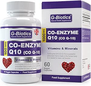 Co-enzima Q10 de G-Biotics ~ Suplemento EXTRA de ALTO GRADO ~ CoQ10 100 mg : Amazon.es: Salud y ...