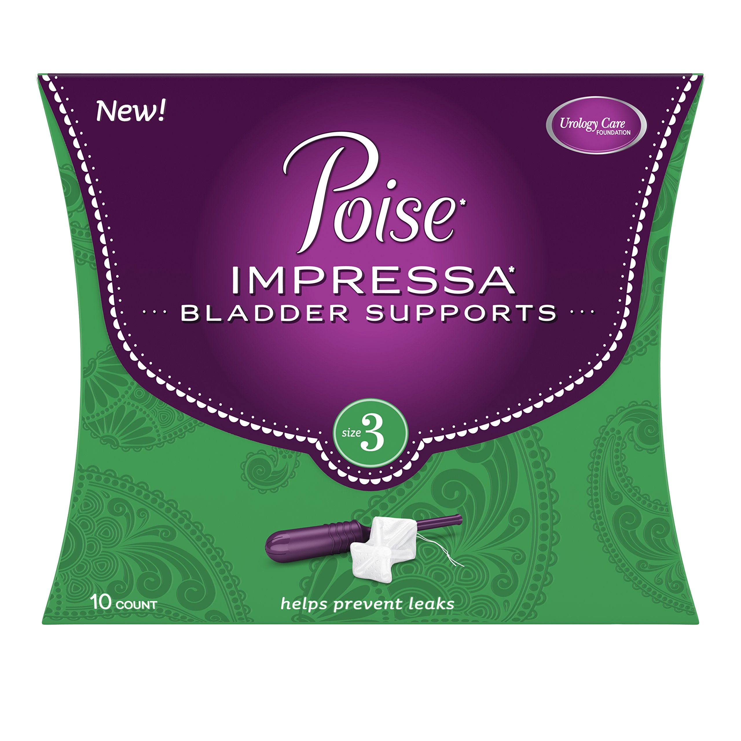 Amazon.com: Poise Impressa Incontinence Bladder Supports, Size 2, 10 ...