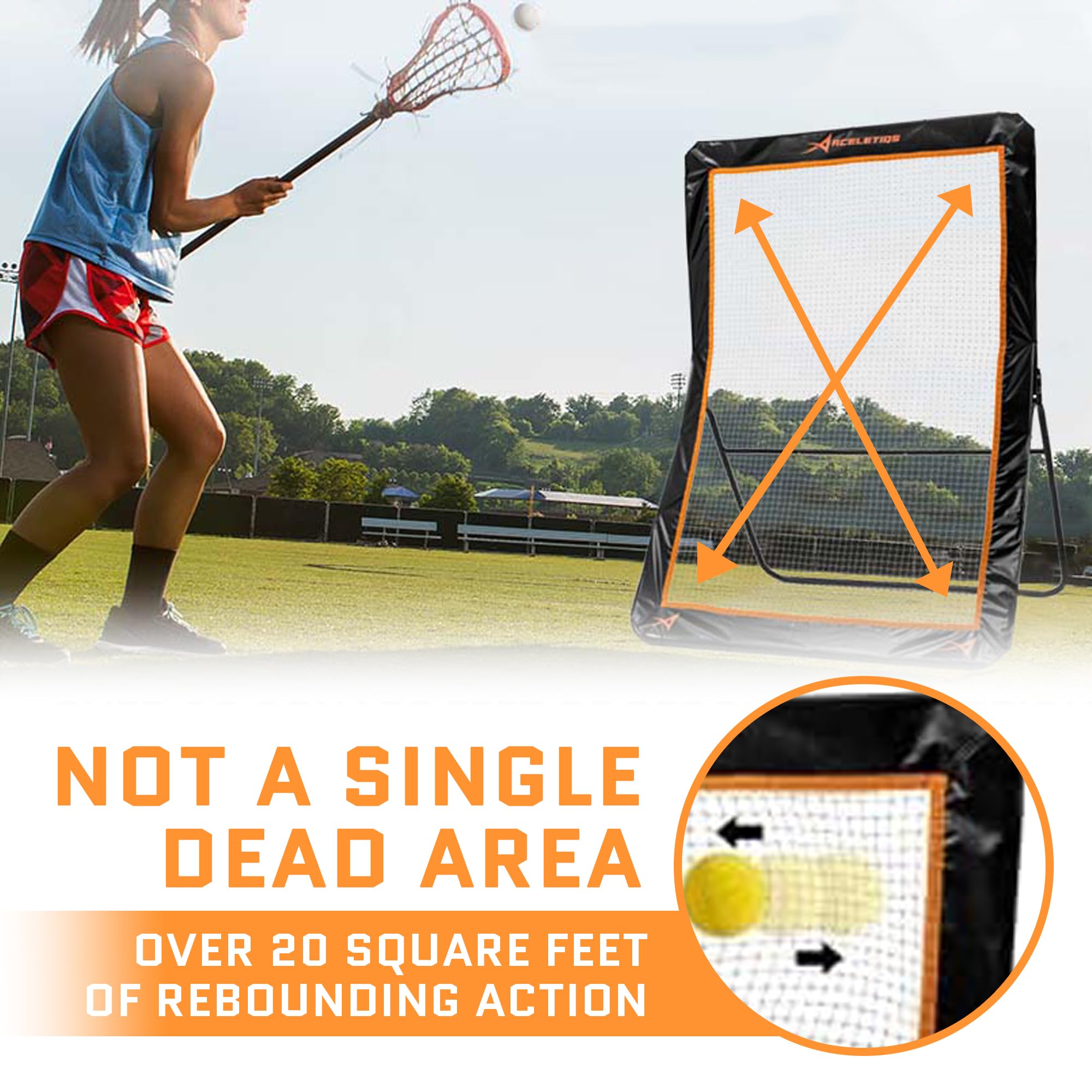 Mua ACELETIQS Lacrosse Rebounder for Backyard 4x6 Feet Baseball ...
