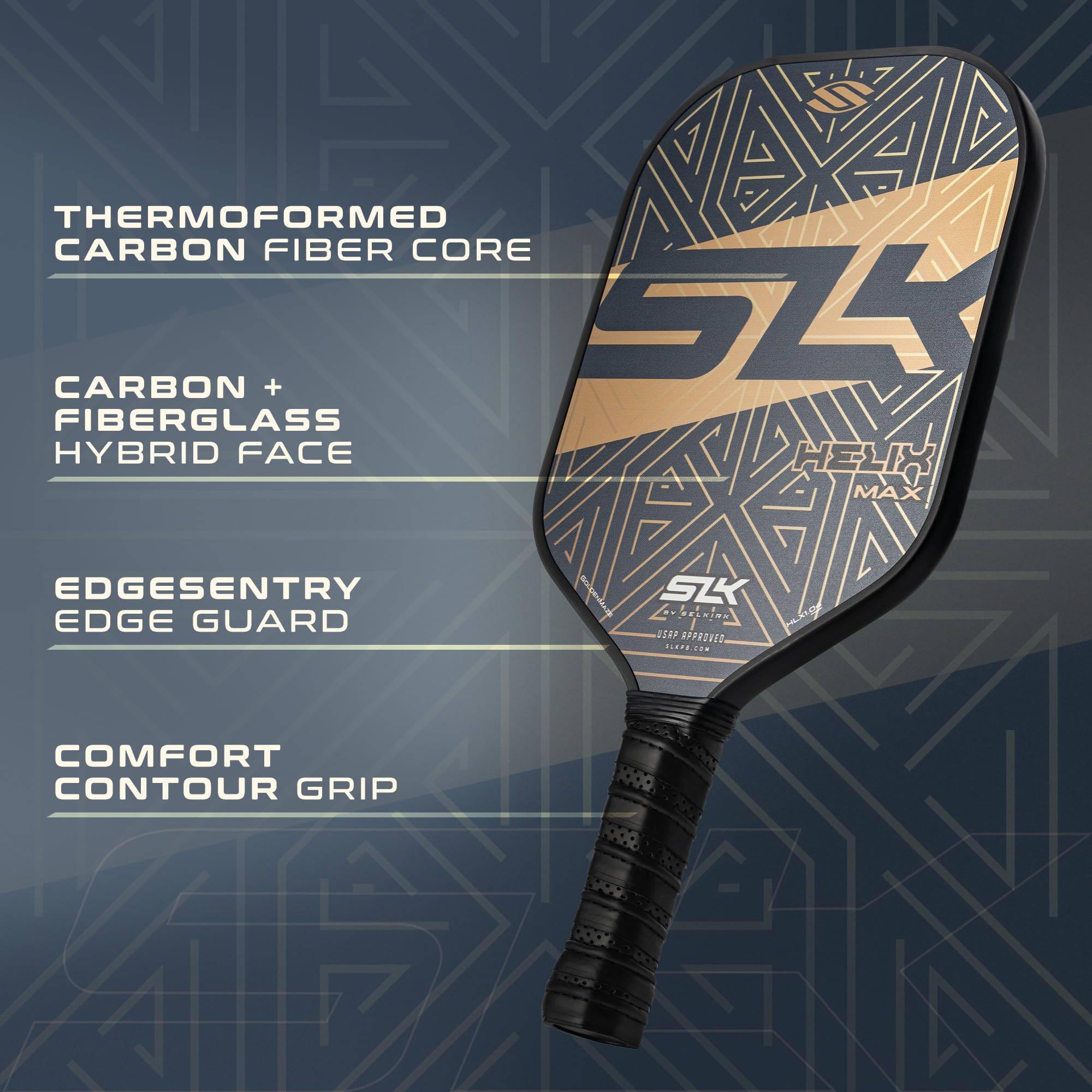 Mua SLK Helix Pro Pickleball Paddle | Carbon Fiber & Fiberglass Hybrid ...