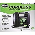 Amazon.com: Slime 40080 Cordless Tire Inflator, Rugged Portable Air Compressor Pump with Auto ...