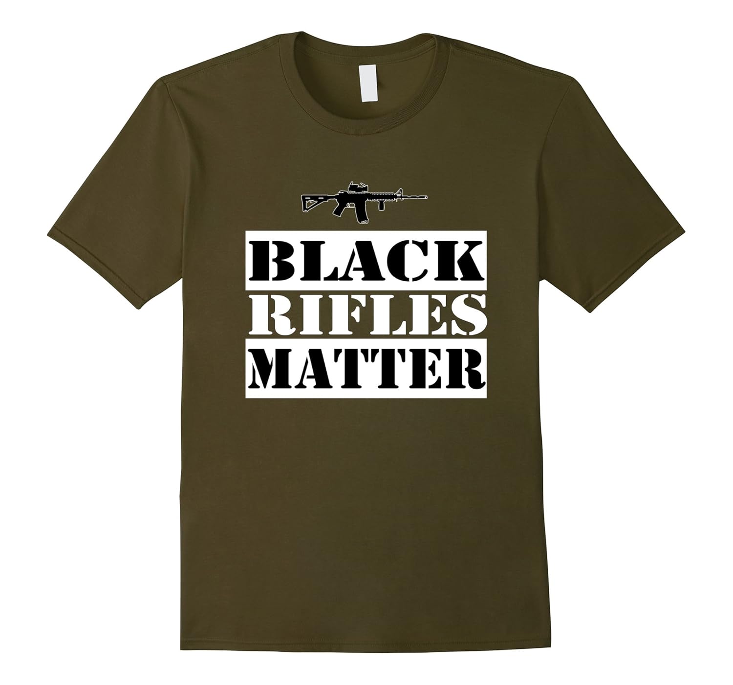 Black Rifles Matter AR 15 Shirt-TH – TEEHELEN