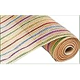 Amazon.com: Beige and Rainbow Deco Mesh, 21 inch x 10 Yard
