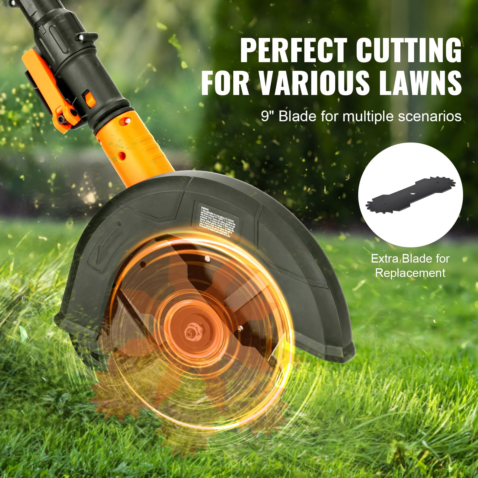 Mua Lawn Edger, 20 V Battery Powered Cordless Edger, 9-inch Blade Edger ...