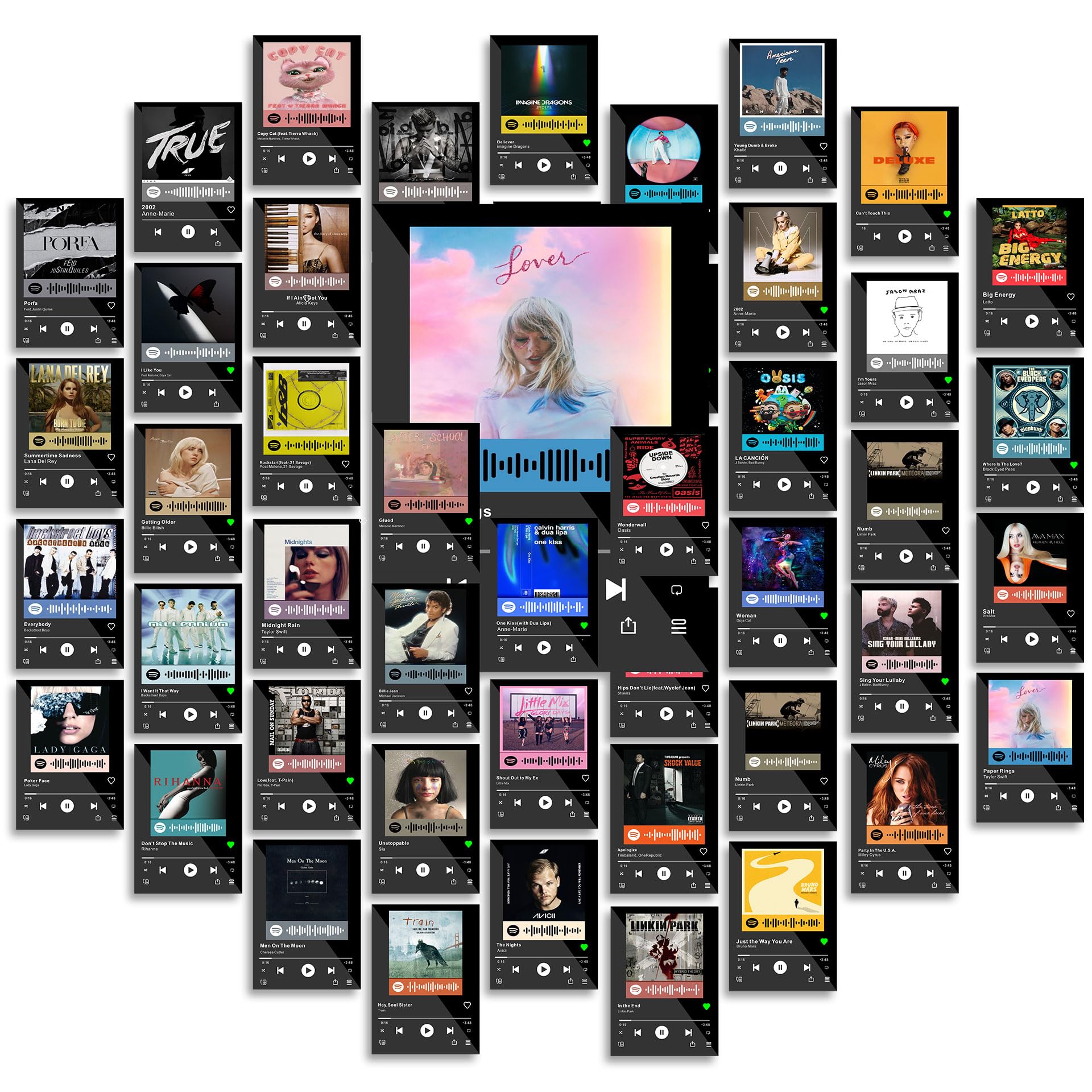 Mua HK Studio Album Cover Posters - Scannable Song Code Music Posters ...