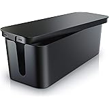 Hama Kabelbox Maxi mit Gummifüßen (Kabelmanagement, 40 x 15,5 x 13,8 cm ...