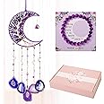 Amazon.com : Amethyst Wind Chimes with Bracelet, 26” Amethyst Crystal ...