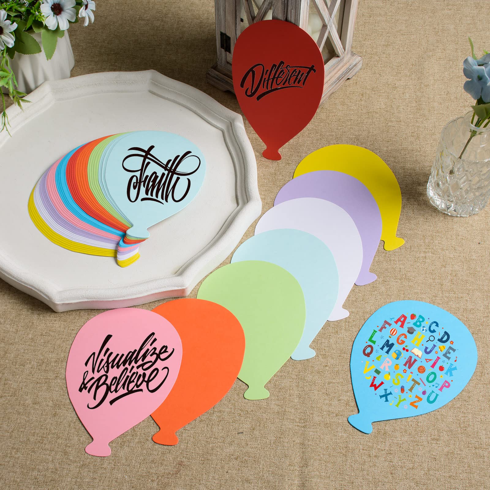 Mua 72 Pcs Balloon Cutouts Paper Cut Outs Assorted Color Balloons ...
