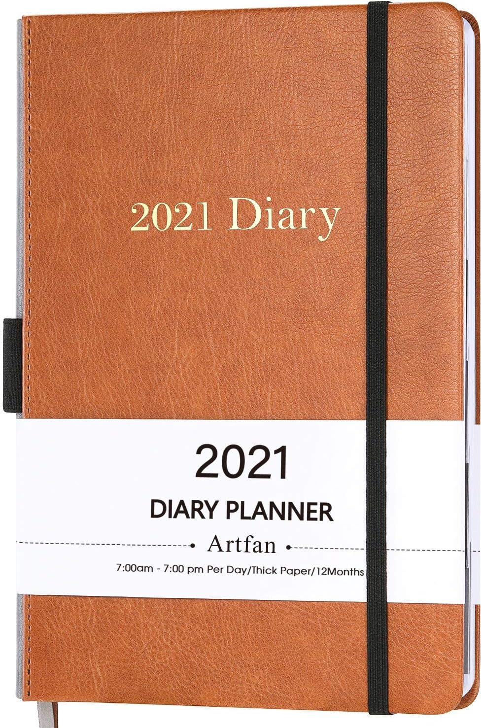 2021 Diary A5 Page a Day, 2021 Diary from January to December, Daily ...