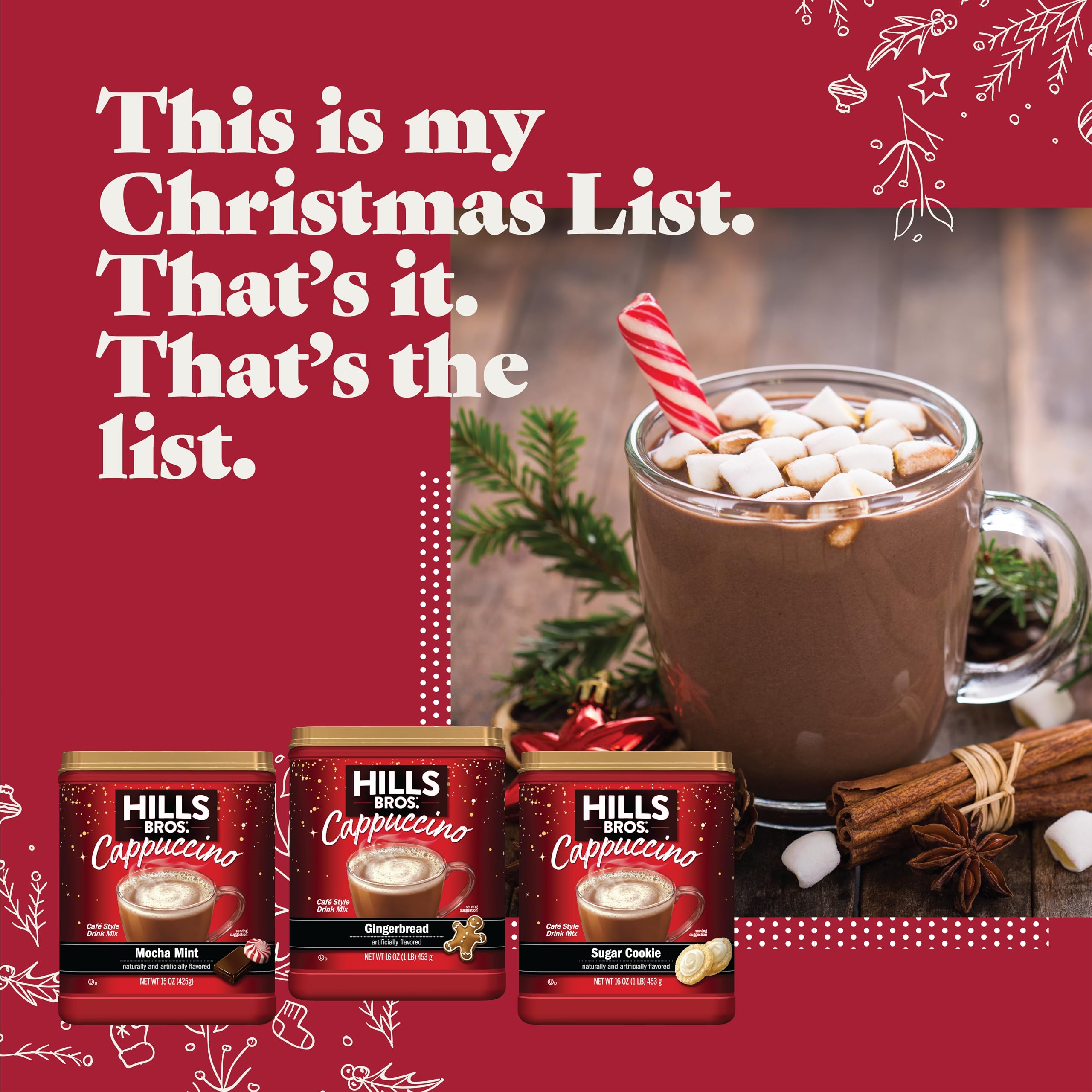 Mua Hills Bros. Instant Cappuccino Mix, Mocha Mint Cappuccino Mix ...