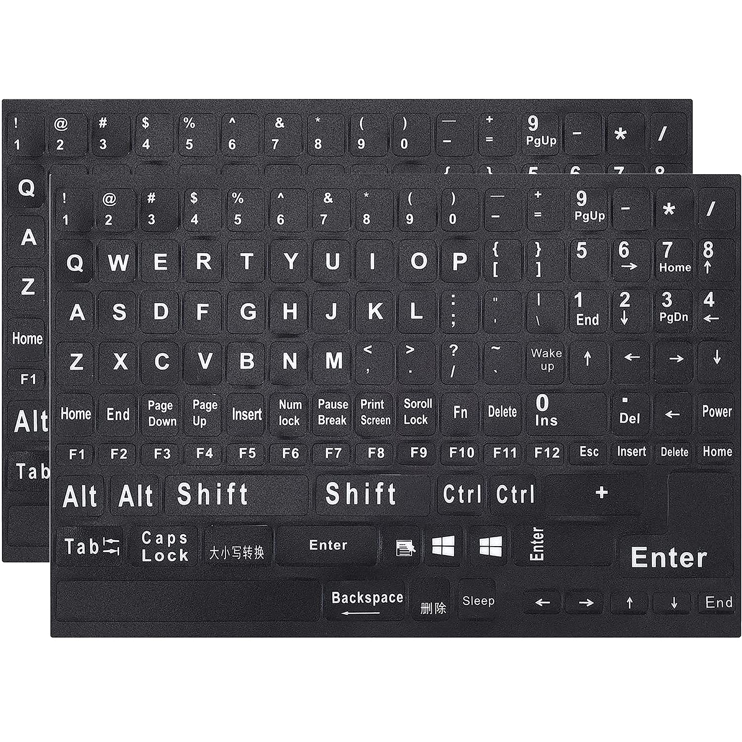 Mua 2 Pack English Keyboard Stickers Big Letter Full Set (120 Pcs ...