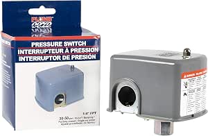 PLUMB-eeze by Boshart Pressure Switch set @ 30-50 PSI, 1/4" FPT ...