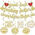 Amazon.com: Good Luck Finding Better Coworkers Than Us Banner Going Away Party Decorations ...