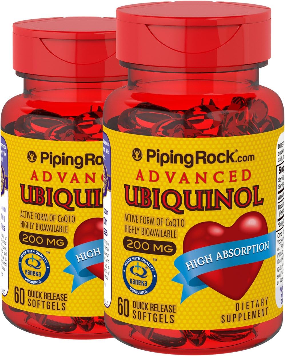 Amazon.com: Ubiquinol 200 mg 2 Bottles x 60 Softgels: Everything Else