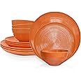 Amazon.com | Zak Designs Dinnerware Sets for Indoors and Outdoors, 12 ...