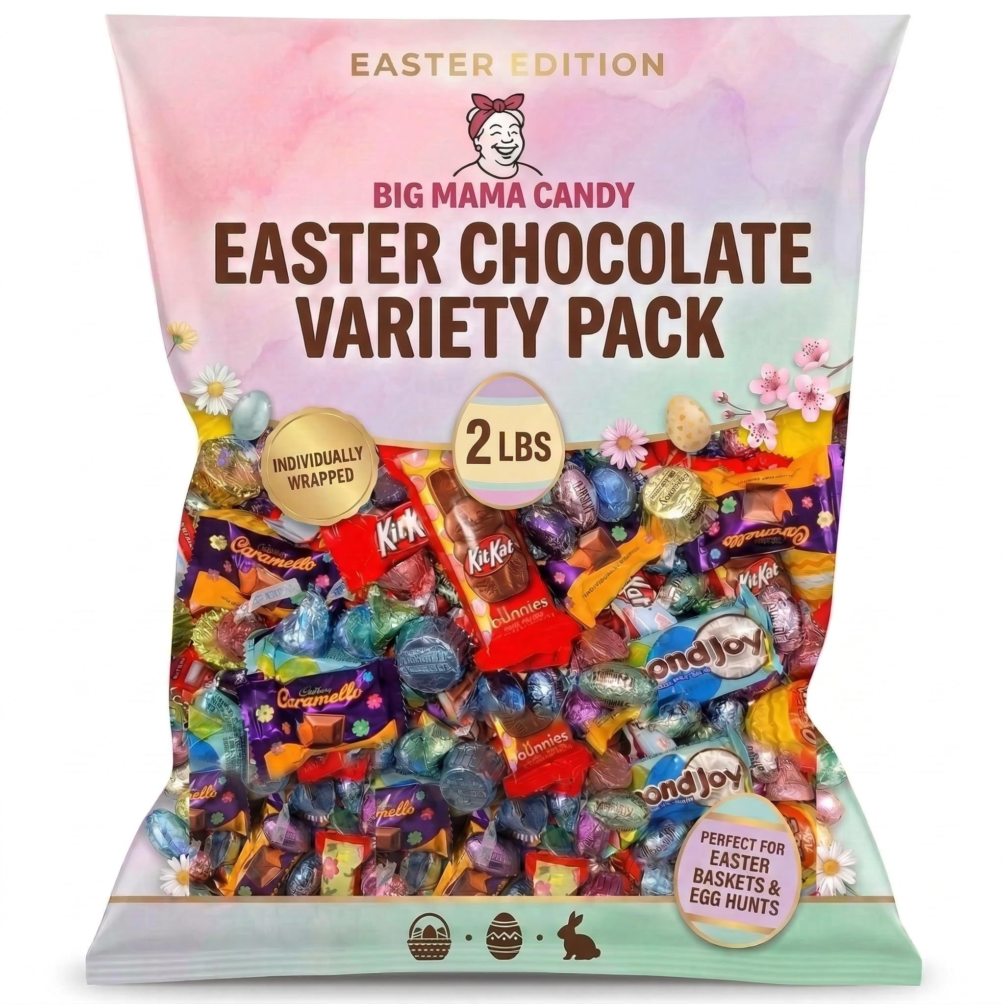 Assorted Easter Chocolate Candy Mix – 2 lb Individually Wrapped Spring ...