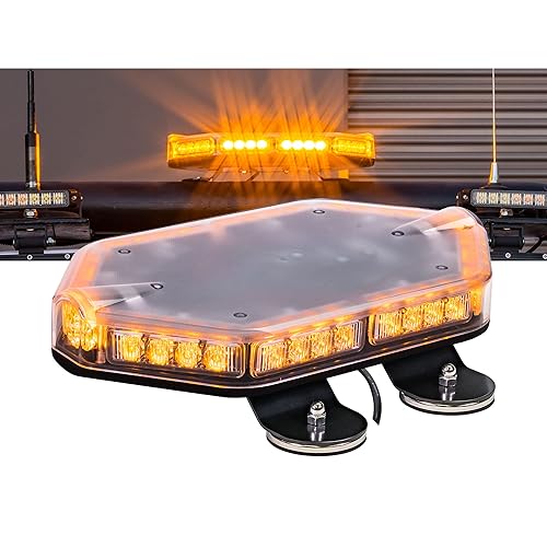 LAMPHUS NanoFlare NFMB40 12" 12V 40W AMBER LED Strobe Mini Light Bar ...