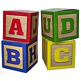 Amazon.com: Large Toy 3D Wooden Block Letter Wall Decor DIY kit for Toy ...