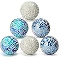 Amazon.com: DomeStar 6pcs 2.4in Decorative Ball Set, Mosaic Glass Orbs Centerpiece Balls Modern ...
